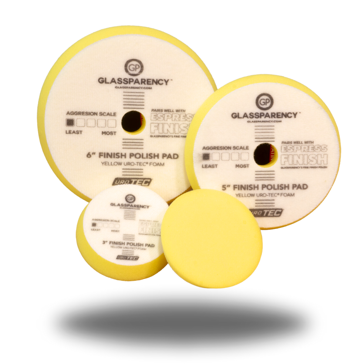 Yellow UroTec Polish/Finish Foam Pad – GlassParency