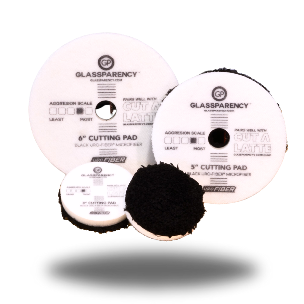 Black UroFiber Medium Cut Microfiber Pad – GlassParency